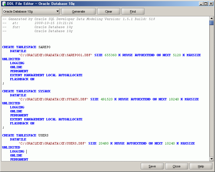 Database tearoomの夜明け: Oracle SQL Developer Data Modeling